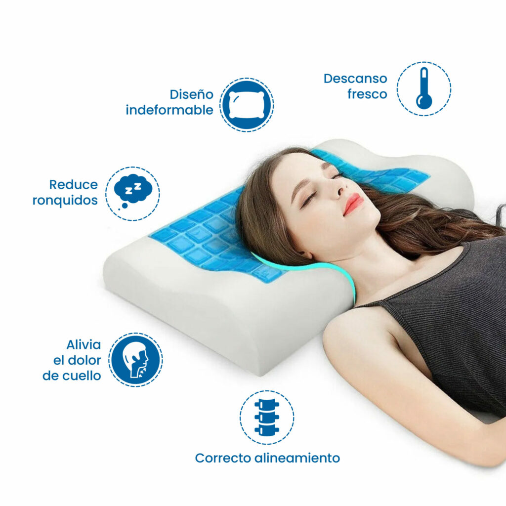 Almohada Viscoelástica con Gel | Mundo Ortopedico